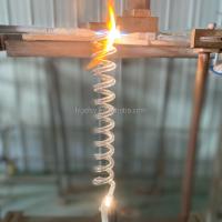 China Factory Custom Laboratory High Temperature And Corrosion Resistant Quartz Spiral Tube for sale