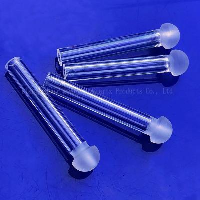 China Factory custom high temperature resistant bulb quartz tube for sale