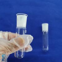 China Clear Quartz Glass Tube Heat Resistant Screw Thread Cap Laboratory Optical Lighting for sale