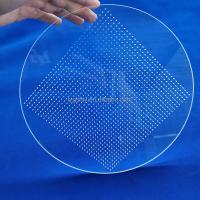 China Factory Custom Ultra Violet High Purity Laser Perforated Quartz Glass Sheet for sale