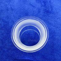 China Coustomization Heat Resistance Outer Square Inner Circular Tapered Long Mouth Quartz Test Tube for sale