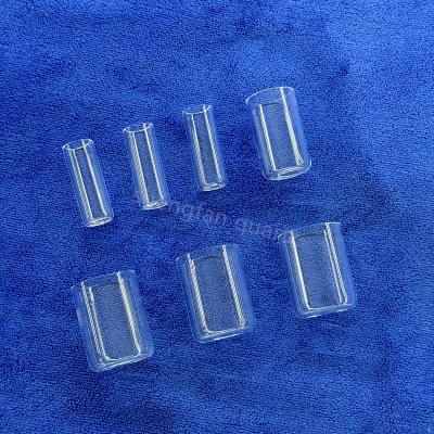 China Wholesale High Temperature Resistance Custom Quartz Glass Test Tube One End Sealed Round Bottom Or Flat Bottom for sale