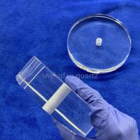 China Coustomization Transparent Fused Silica Glass Sheet UV Quartz Glass Plate For UVC Led Lamp for sale