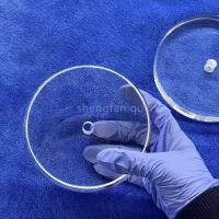 China Coustomization Transparent Fused Silica Glass Sheet UV Quartz Glass Plate For UVC Led Lamp for sale