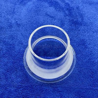 China Professional Custom Quartz Flanged Pipe High Temperature High Purity for sale