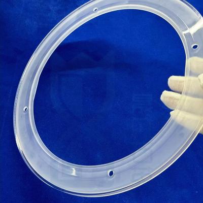 China Transparent Frosted Fused Silica Glass Stone Punching Ring for sale