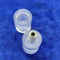 China Fused Silicon Sealed Quartz Thread Pipe / Science Lab Glassware for sale