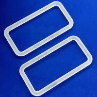 China Frosted Transparent Clear Quartz Glass Products Ring for sale