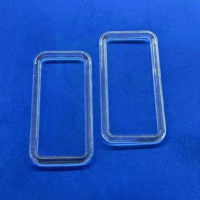 China Frosted Transparent Clear Quartz Glass Products Ring for sale