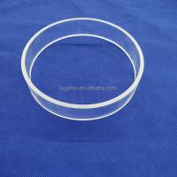 China Frosted Transparent Clear Quartz Glass Products Ring for sale