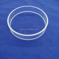 China Frosted Transparent Clear Quartz Glass Products Ring for sale