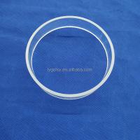 China Frosted Transparent Clear Quartz Glass Products Ring for sale