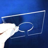 China Coustomization Transparent Uv Fused Silica Sheet Plate For Uvc Led Lamp for sale