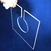 China Coustomization Transparent Uv Fused Silica Sheet Plate For Uvc Led Lamp for sale