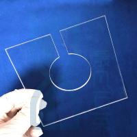 China Coustomization Transparent Uv Fused Silica Sheet Plate For Uvc Led Lamp for sale