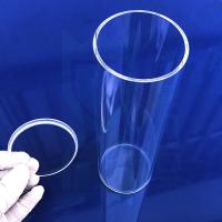 China SiO2 Fused Quartz Tube One End Sealing Bottom Or Round Bottom for sale