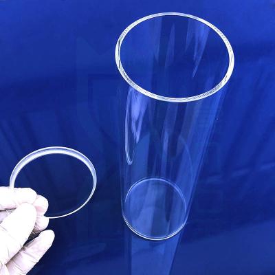 China SiO2 Fused Quartz Tube One End Sealing Bottom Or Round Bottom for sale