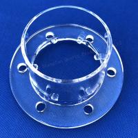 China CNC Finishing Seal Quartz Flange Welding And Drilling for sale