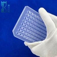 China Custom Transparent Frosted Optical Quartz 96 Well Plate High Temperature Corrosion Resistant for sale