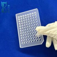 China Custom Transparent Frosted Optical Quartz 96 Well Plate High Temperature Corrosion Resistant for sale