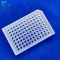 China Custom Transparent Frosted Optical Quartz 96 Well Plate High Temperature Corrosion Resistant for sale