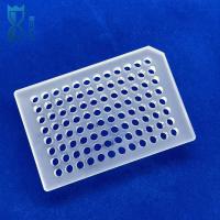 China Custom Transparent Frosted Optical Quartz 96 Well Plate High Temperature Corrosion Resistant for sale