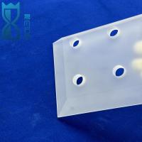 China Custom Glass Round Frosted Shaped Plate Laser Perforated Quartz Disk Quartz Plate for sale