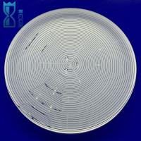 China Factory Custom High Precision Slotted Quartz Sheet Drilling Fused Quartz Transparent Polished for sale