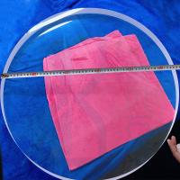 China High Light Transmission Large Diameter Quartz Glass Disc Transparent Quartz Glass Sheet Custom for sale