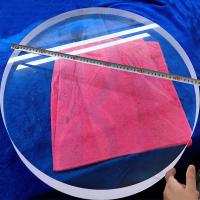 China High Light Transmission Large Diameter Quartz Glass Disc Transparent Quartz Glass Sheet Custom for sale