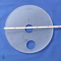 China Customized Small All Polished Quartz Sight Glass Silica Quartz Disc Quartz Window for sale