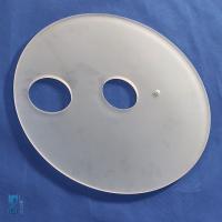 China Customized Small All Polished Quartz Sight Glass Silica Quartz Disc Quartz Window for sale