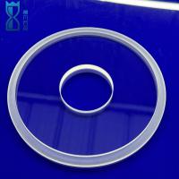 China Custom High Purity Transparent Quartz Perforated Quartz Transparent Ring Factory for sale