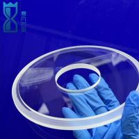 China Custom High Purity Transparent Quartz Perforated Quartz Transparent Ring Factory for sale