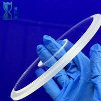 China Custom High Purity Transparent Quartz Perforated Quartz Transparent Ring Factory for sale