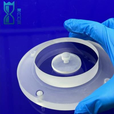 China Semiconductor Frosted Transparent Quartz Flake Quartz Flanges Corrosion Resistant for sale