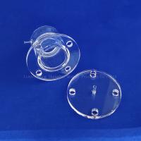 China Semiconductor Frosted Transparent Quartz Flake Quartz Flanges Corrosion Resistant for sale