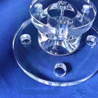 China Semiconductor Frosted Transparent Quartz Flake Quartz Flanges Corrosion Resistant for sale