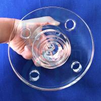 China Semiconductor Frosted Transparent Quartz Flake Quartz Flanges Corrosion Resistant for sale