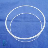 China Factory custom high temperature resistant quartz glass tube quartz glass ring for sale