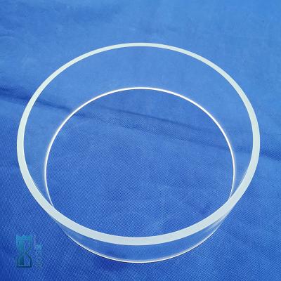 China Factory custom high temperature resistant quartz glass tube quartz glass ring for sale