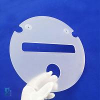 China Laboratory Special Corrosion Resistant Quartz Frosted Chip Quartz Punch Sheet Fused Quartz for sale