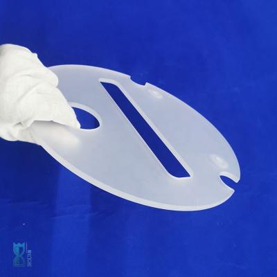 China Laboratory Special Corrosion Resistant Quartz Frosted Chip Quartz Punch Sheet Fused Quartz for sale