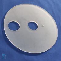 China Laboratory Special Corrosion Resistant Quartz Frosted Chip Quartz Punch Sheet Fused Quartz for sale