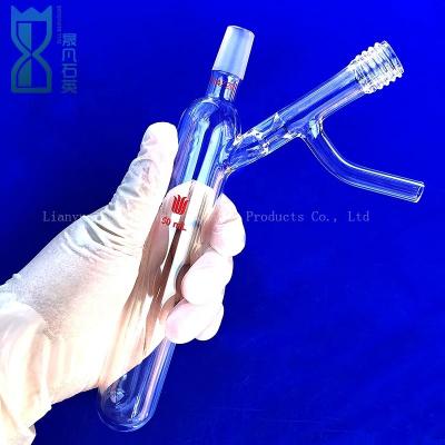 China High Temperature Fused Quartz Threaded Tube Ground Quartz Glass Tube for sale