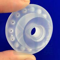 China High Temperature Corrosion Resistant Semiconductor Special Quartz Frosted Flange Quartz Perforated Flange for sale