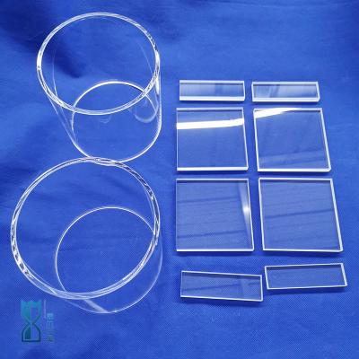 China High Temperature Corrosion Resistant Optical Window Quartz Sheet Penetrates Ultraviolet Fused Quartz for sale