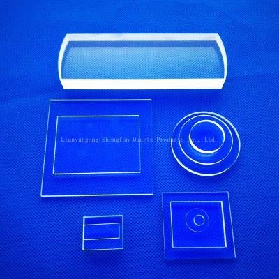 China Factory High Transparencye Fused Silica Custom Optical Quartz Sheet Glass Plate In Various Sizes for sale