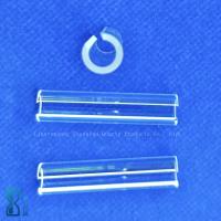 China High Transparencye Fused Silica Custom Semicircular Quartz Tubes Glass Pipe for sale