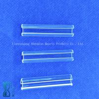 China High Transparencye Fused Silica Custom Semicircular Quartz Tubes Glass Pipe for sale